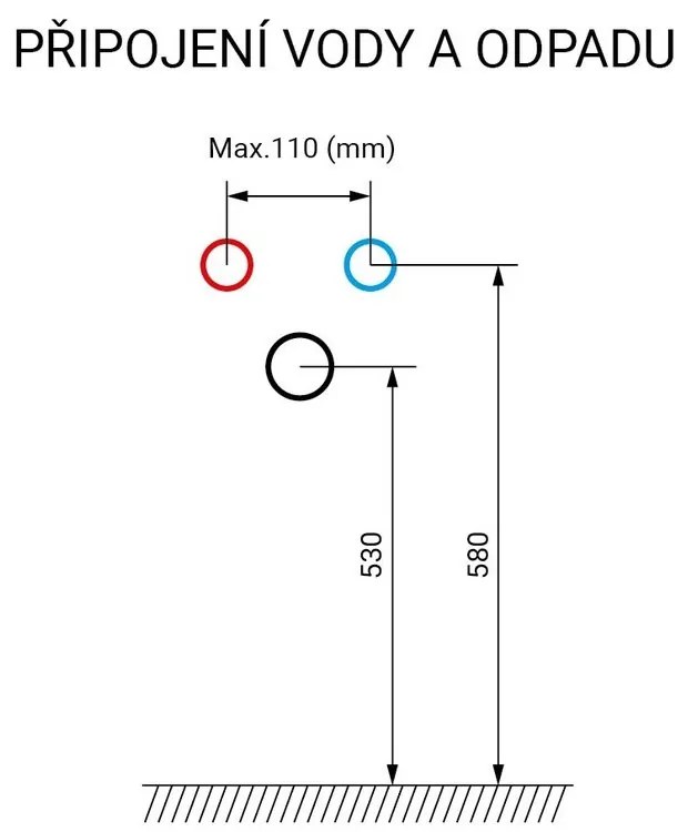 Mereo Mailo koupelnová skříňka s keramickým umyvadlem 101 cm dub CN522