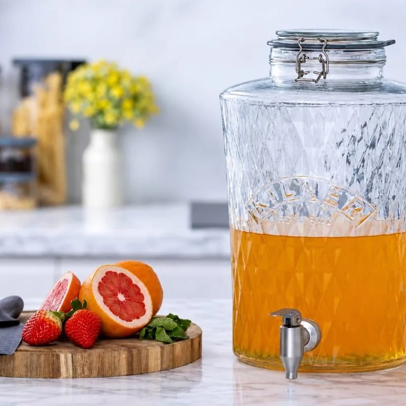 Kilner Soudek s kovovým kohoutkem Diamond 8 l