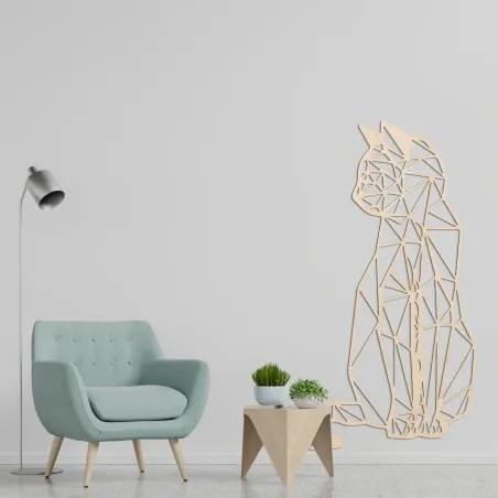 Geometrická dekorace na zeď kočka I SENTOP PR0226