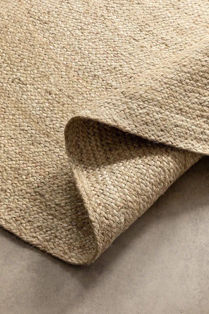 Hanse Home, Kusový koberec Jute Braided 106007 Ivory kruh, 200x200 (průměr) kruh, béžová, chodba / předsíň
