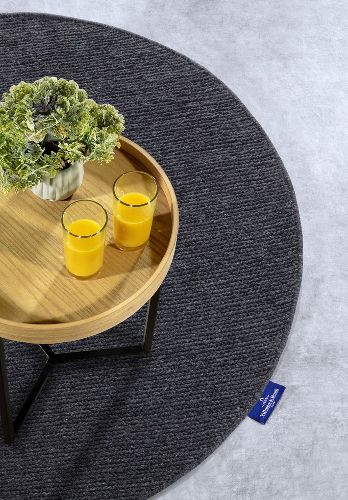 Villeroy & Boch Kusový koberec 106051 Anthracite kruh, 160x160 (průměr) kruh, šedá, ložnice
