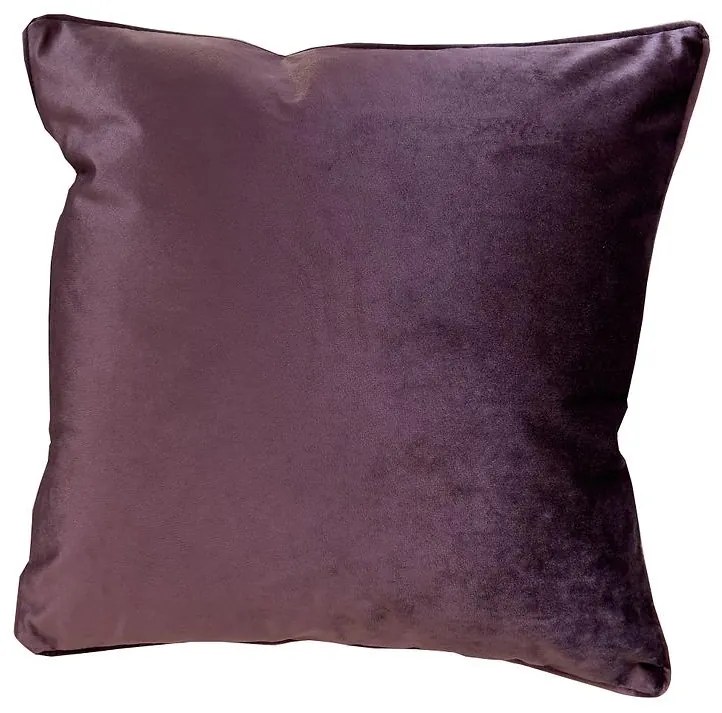 Polštář Velvet plain NL 174-27 45x45 purpurový
