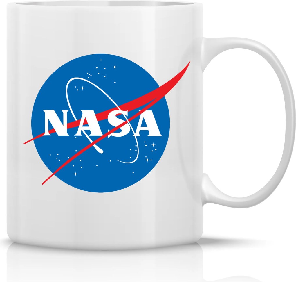 NASA - klasický bílý keramický hrníček 300 ml