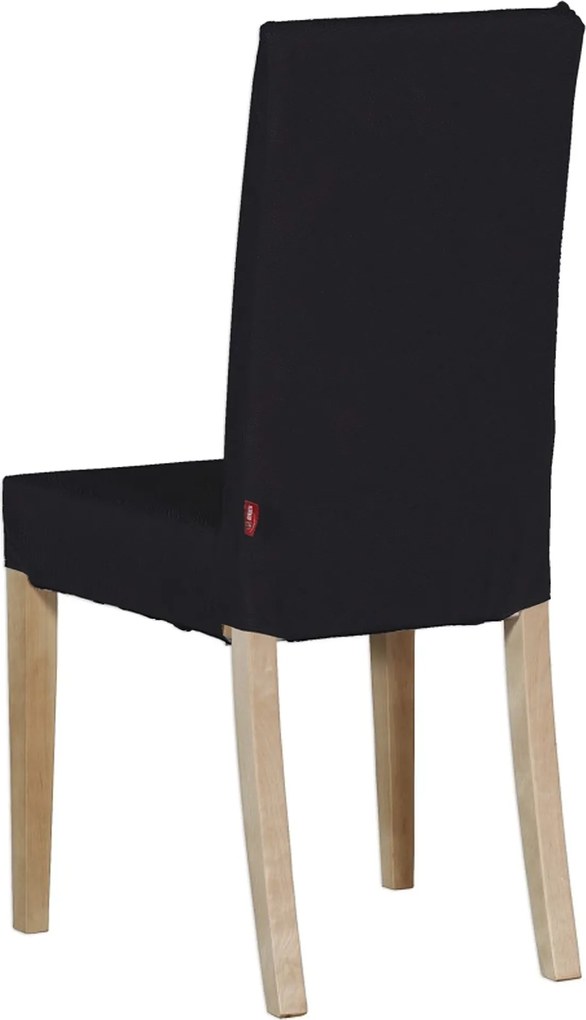 Potah na židli IKEA Harry, krátký barva černá látka pletený vzor