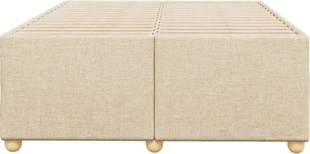 Rám postele bez matrace krémový 120 x 200 cm textil 3284727