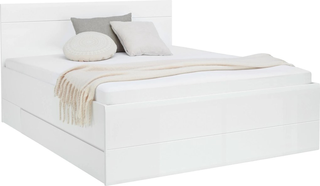 XXXLutz POSTEL, 160/200 cm, bílá Hom`in - Manželské postele - 001803069018