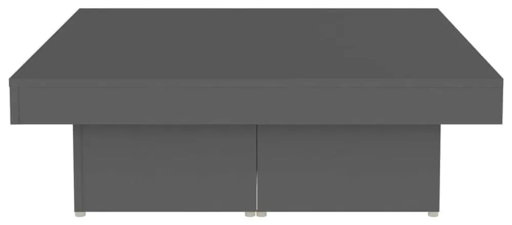 Petromila Konferenční stolek šedý 90 x 90 x 28 cm dřevotříska
