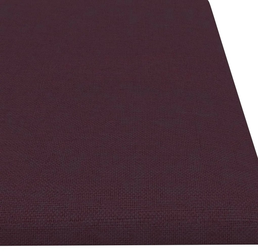 Nástěnné panely 12 ks fialové 60 x 15 cm textil 1,08 m² - Default Title
