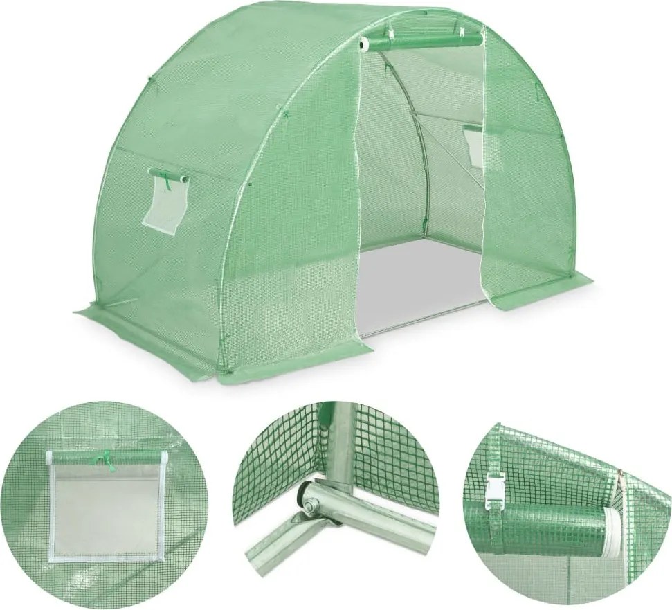 vidaXL Fóliovník 4,5 m² 300 x 150 x 200 cm [45533]