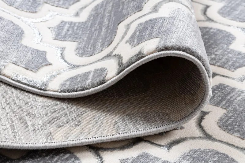 Dywany Łuszczów, Kusový koberec Core W6764 Trellis grey/cream, 120x170, šedá, chodba / předsíň