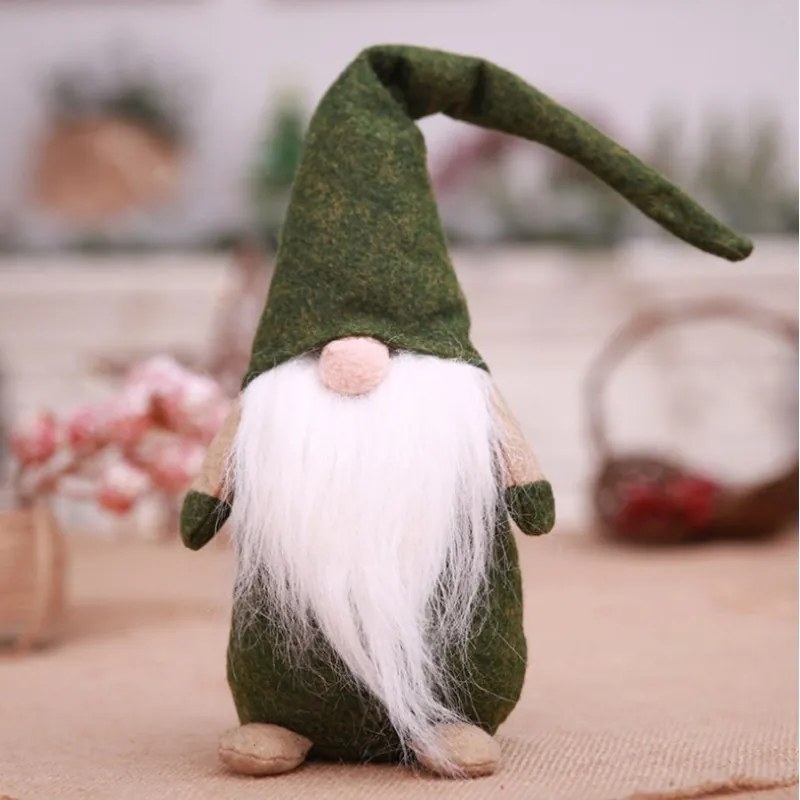 Flamenco Mystique Santa Claus, vánoční trpaslík, 44 cm, plyš, KSN22ZIE