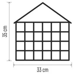 EMOS LED svítící dřevěný adventní kalendář, teplá bílá, 35x33m, 2xAA, časovač, bílý ZY2316