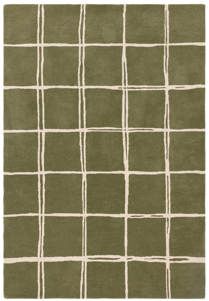 Tribeca Design Kusový koberec Swans Grid Olive Rozměry: 200x290 cm