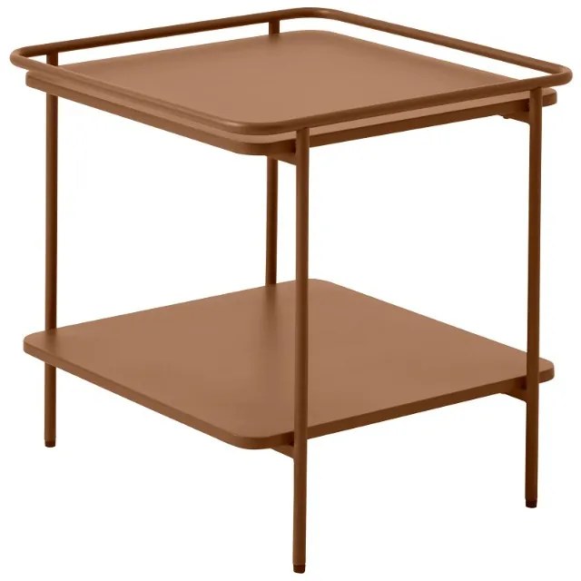 Designový odkládací stolek Harinder 45 cm terakota
