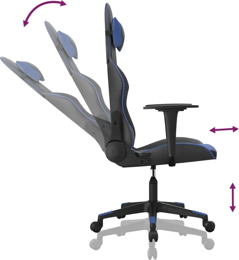 vidaXL Herní židle umělá kůže [3143687] Barva: bílá a růžová