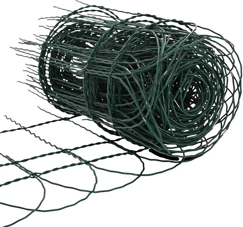 Zahradní plot práškované železo 25 x 0,4 m 141072