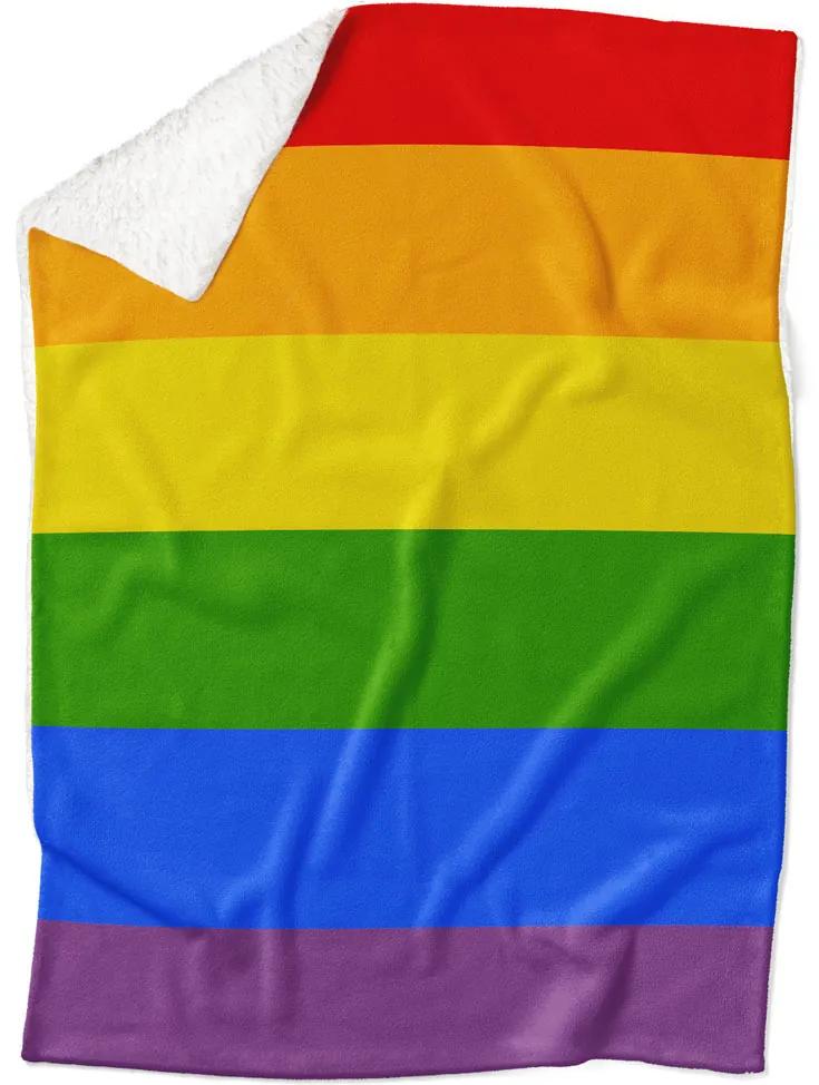Deka LGBT Stripes (Podšití beránkem: ANO)
