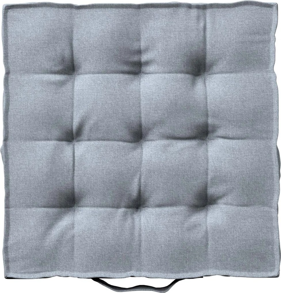 Sedák Kuba s úchytem barva modrá látka pletený vzor