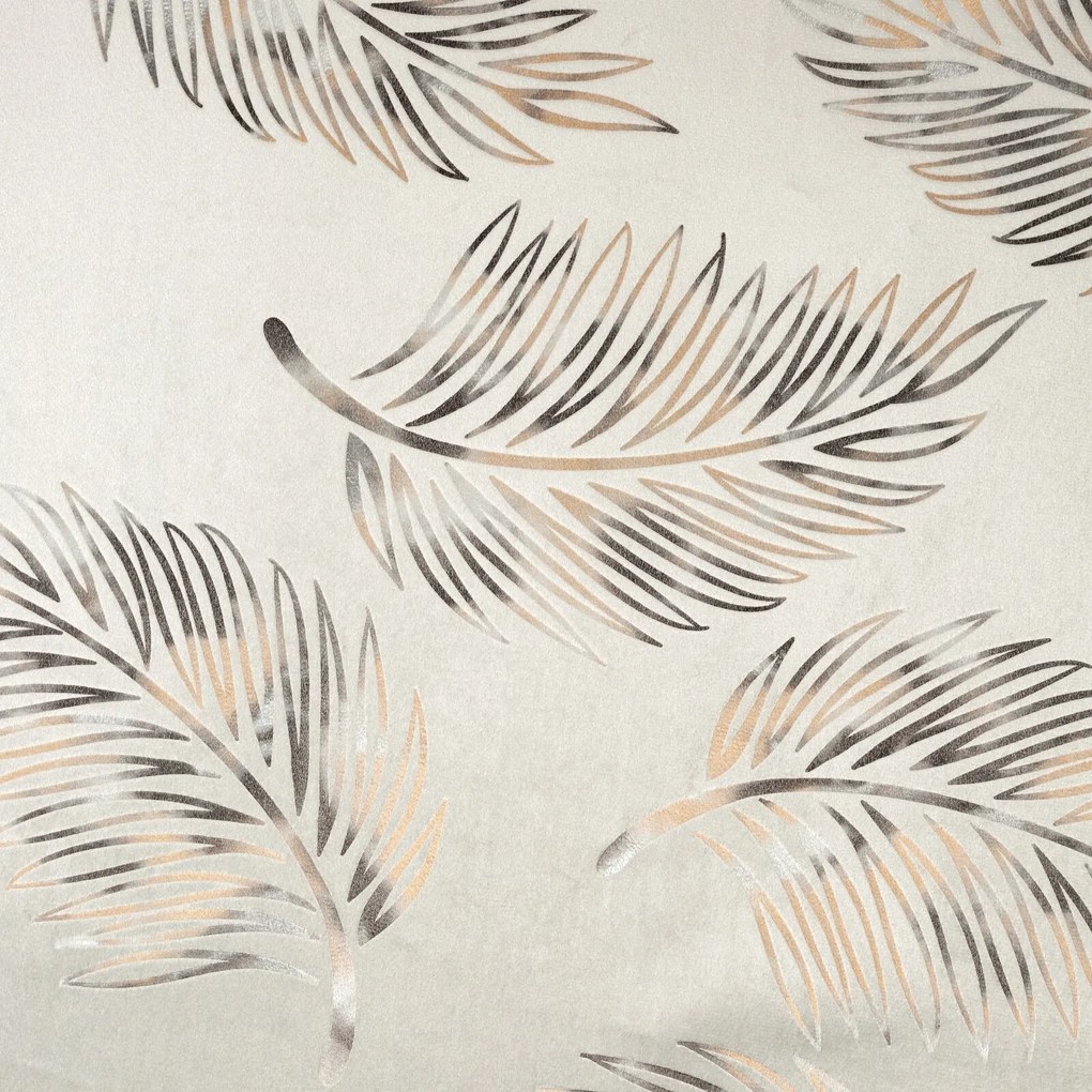 ZATEMŇOVACÍ ZÁVĚS NA KROUŽCÍCH IDALIA 140X250 CM LISTY