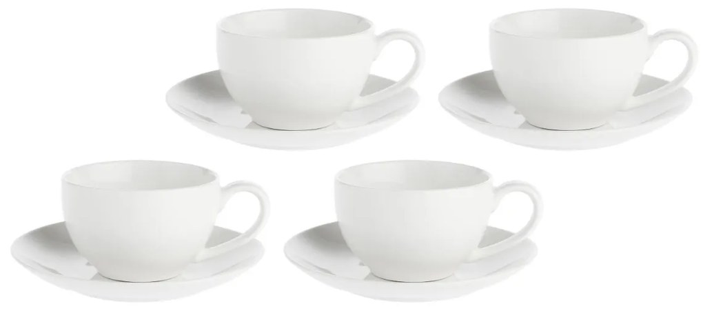 La Porcellana Bianca Sada 4 ks porcelánových šálků Essenziale 350 ml