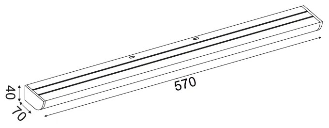 ACA DECOR LED nástěnné svítidlo KLARA 12W/230V/3000K/780Lm/120°/IP44, stříbrná barva