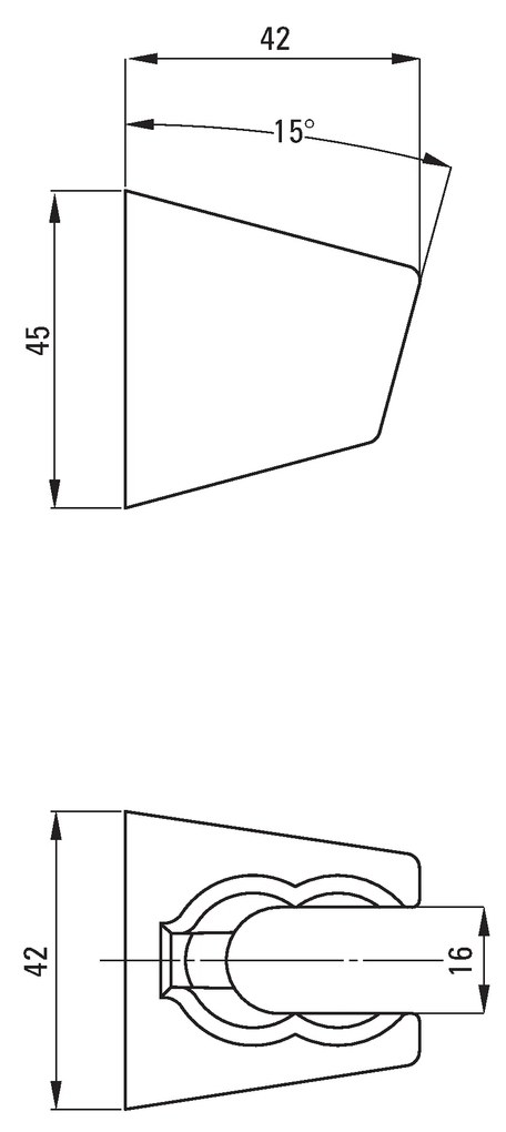 Deante Deante, bodový držák ruční sprchové hlavice, chromová, ANN_022U