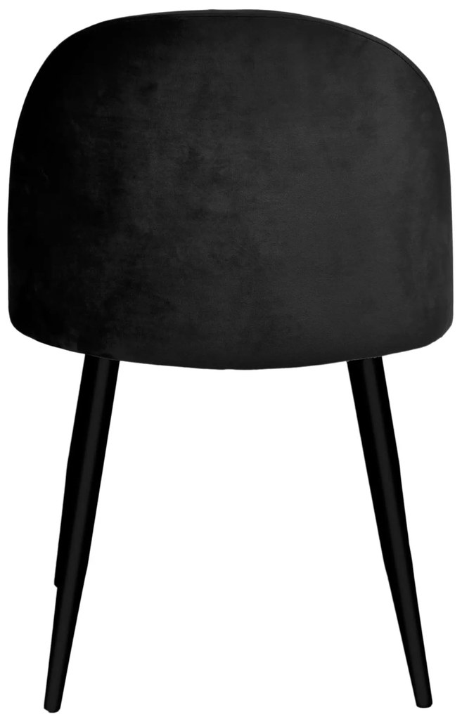 ViaDomo Via Domo - Židle Melo - černá - 49x78,5x48 cm