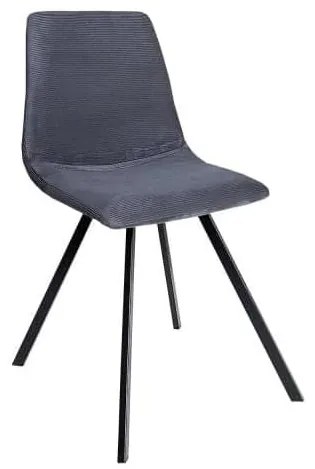 INV Jídelní židle Retro tmavě šedý manšestr