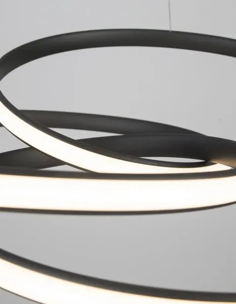 LED lustr Menton 52 černé