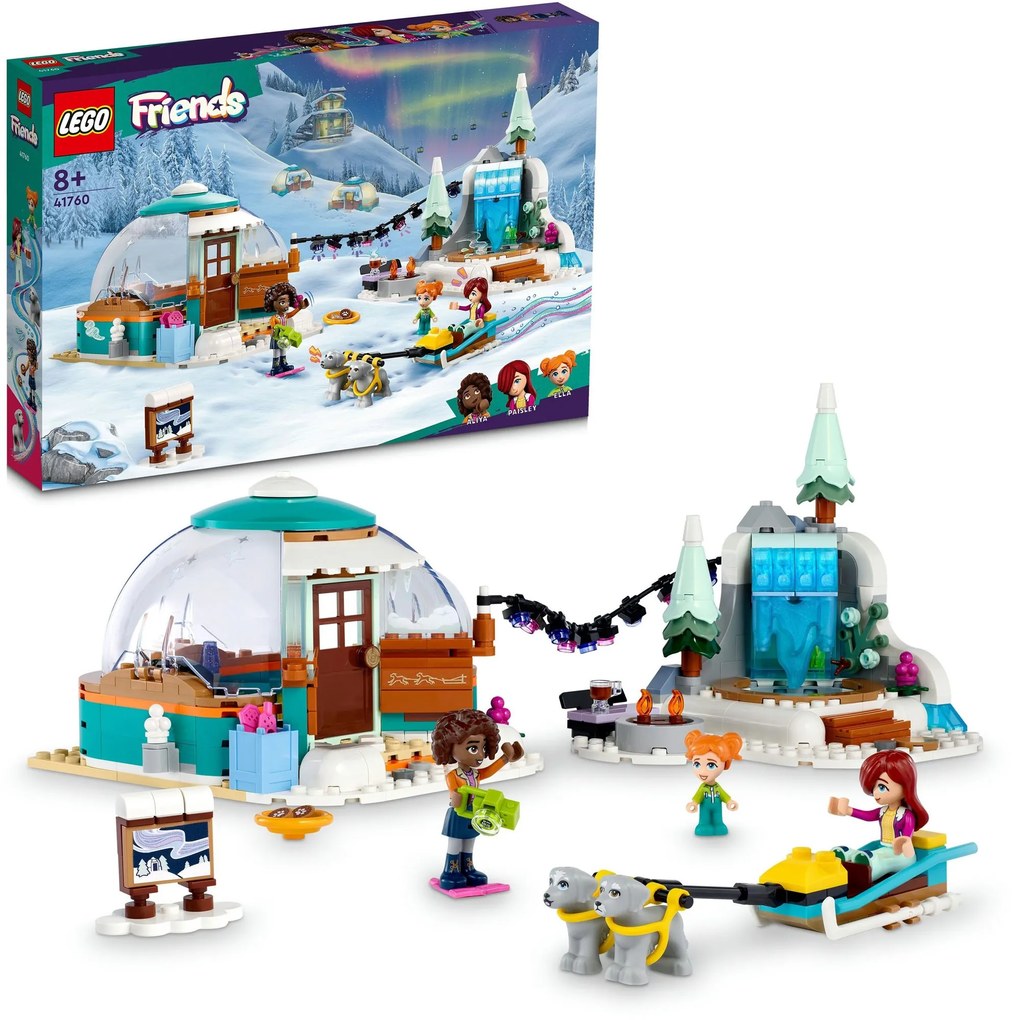 Lego stavebnice lego friends 41760 zimní dobrodružství v iglú
