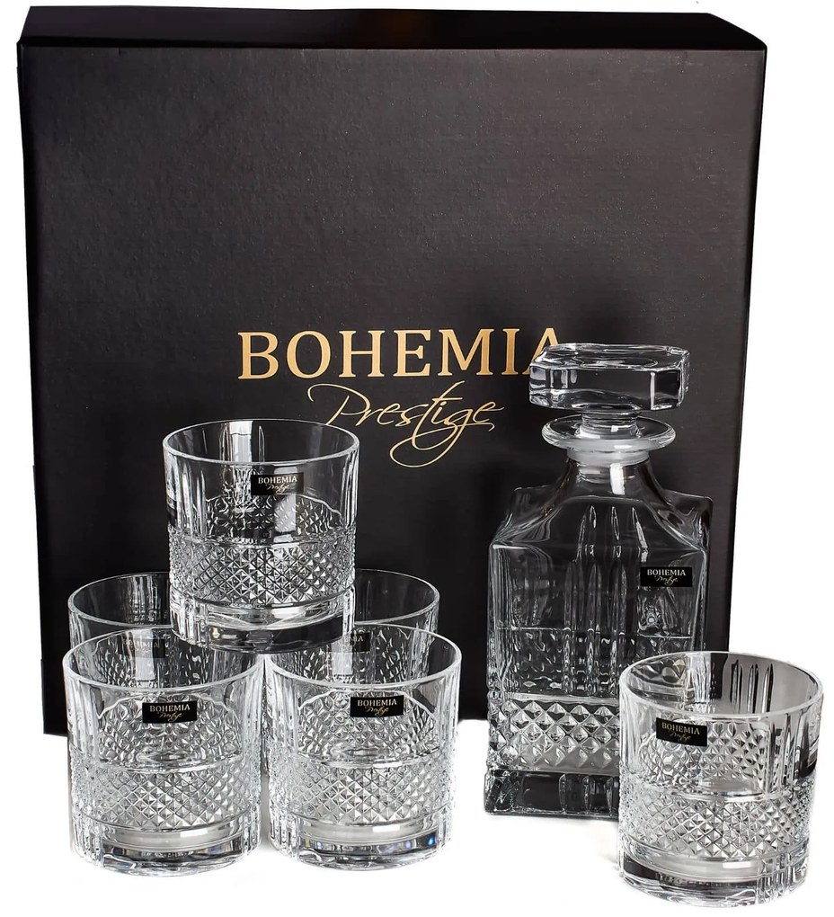 BOHEMIA PRESTIGE ELEGANTE WHISKY SADA 1+6 KS