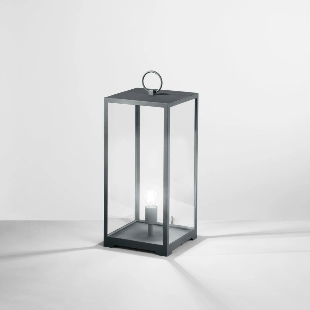 FAN LANT-MIRAGE-L1 Venkovní svítidlo MIRAGE antracit, 1xE27, IP44, 25 x 25 x 53 cm, kabel 250 cm - FANEUROPE