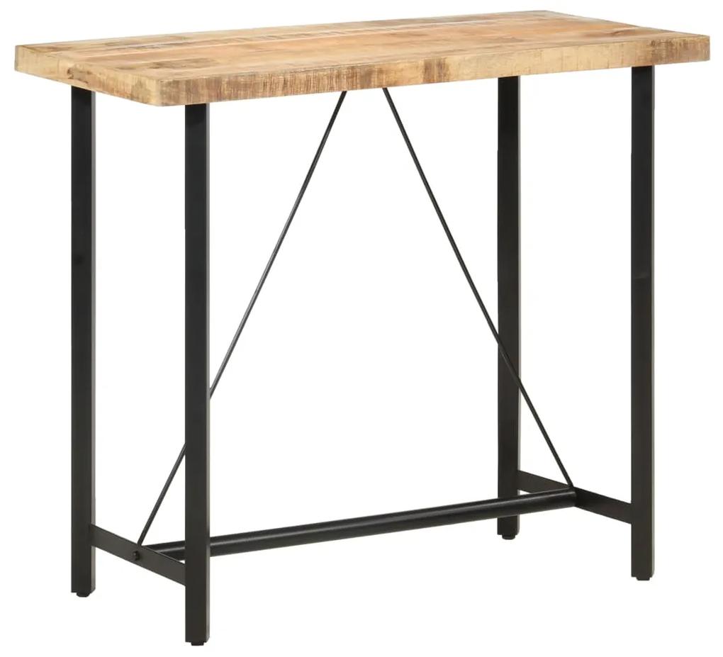 286611 vidaXL Barový stůl 120 x 58 x 107 cm hrubé mangovníkové dřevo