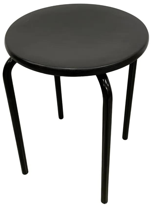OnaDnes -20% Černá dřevěná stolička MARA EASY 301F s černou podnoží