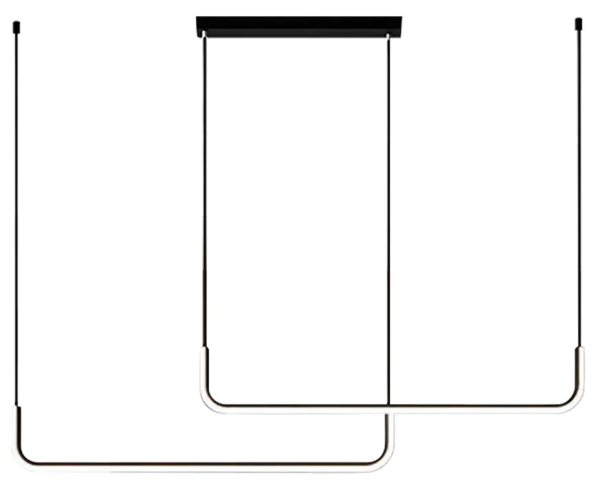Závěsné LED svítidlo Horizon, 2x LED 22w, 4000k, b