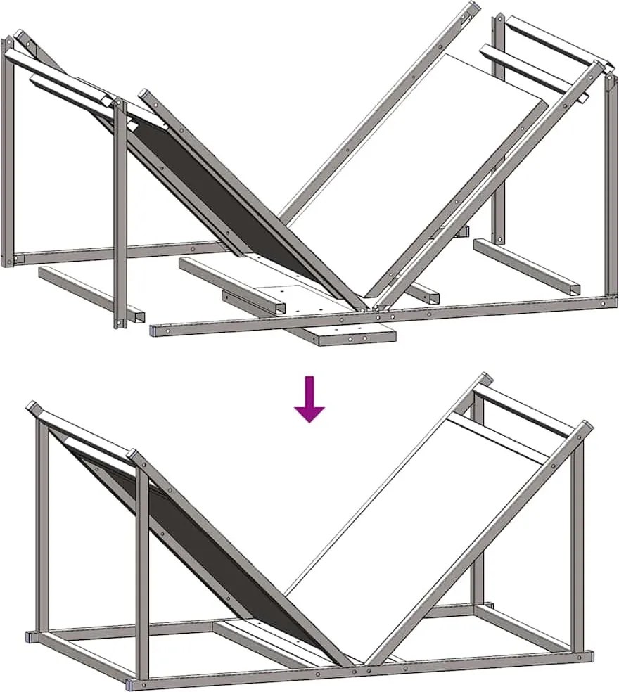 vidaXL Stojan na palivové dřevo Ocel válcovaná za studena [864175] Barva: Černá