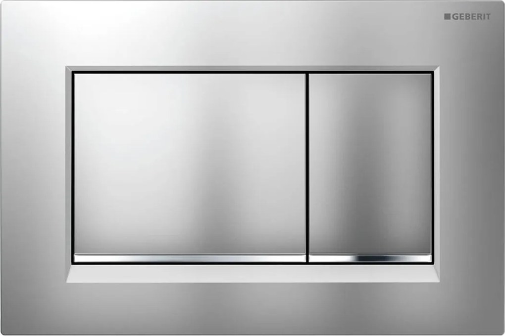 Geberit, GEBERIT SIGMA30 ovládací tlačítko, pro 2 množství splachování, chrom mat, 115.883.JQ.1