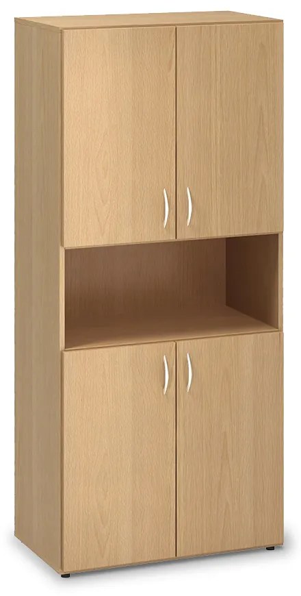 Vysoká skříň ProOffice 80 x 47 x 178 cm, buk