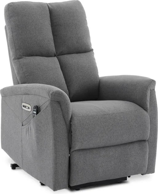 Polohovací křeslo šedé, elektrické TV-929 GREY2
