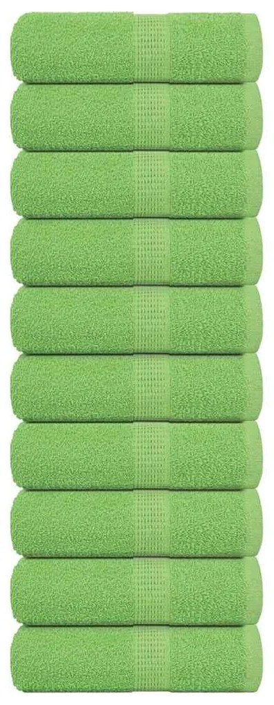 Ručníky pro hosty FROGN 10 ks jablečně zelené 30x50 cm 360 g/m² 137021