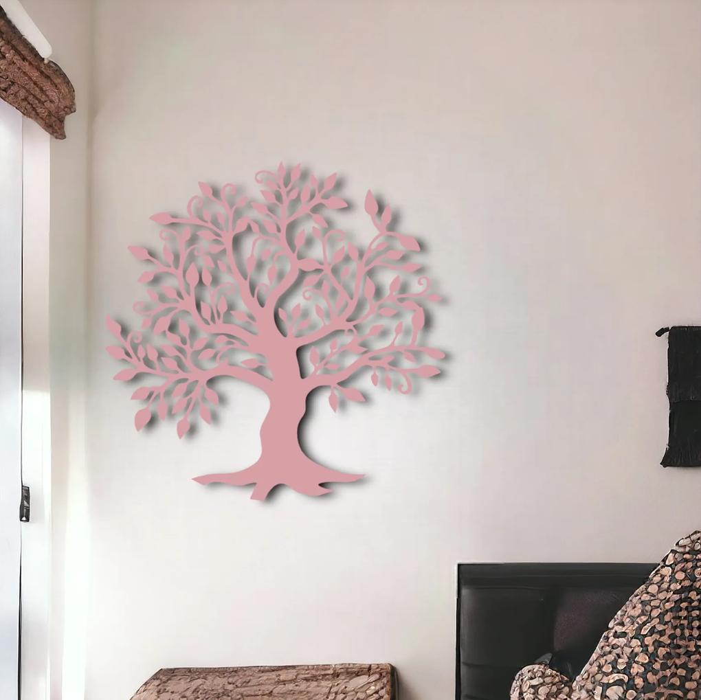 Strom života 5 - kovový obraz na zeď Velikost: 150cm, Barva: Pink