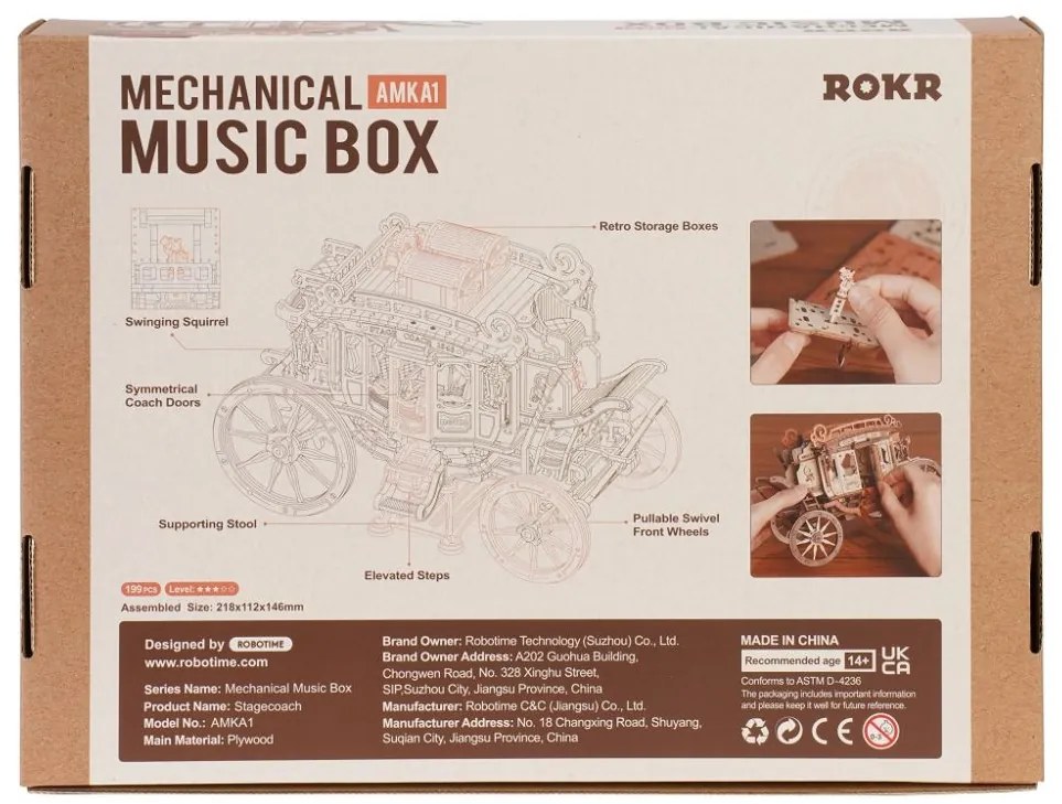 RoboTime 3D skládačka hrací skříňky Dostavník