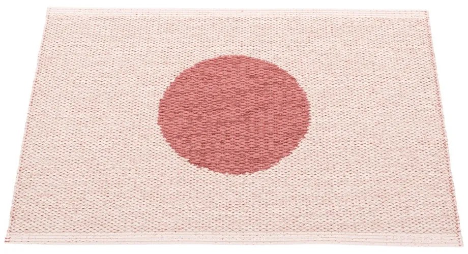 Světle červený vnitřní a venkovní koberec 70x50 cm Vera Pop Blush – Pappelina