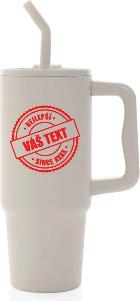 Personalizovaná nerezová termoska s barevným víčkem - nejlepší xx SINCE xx
