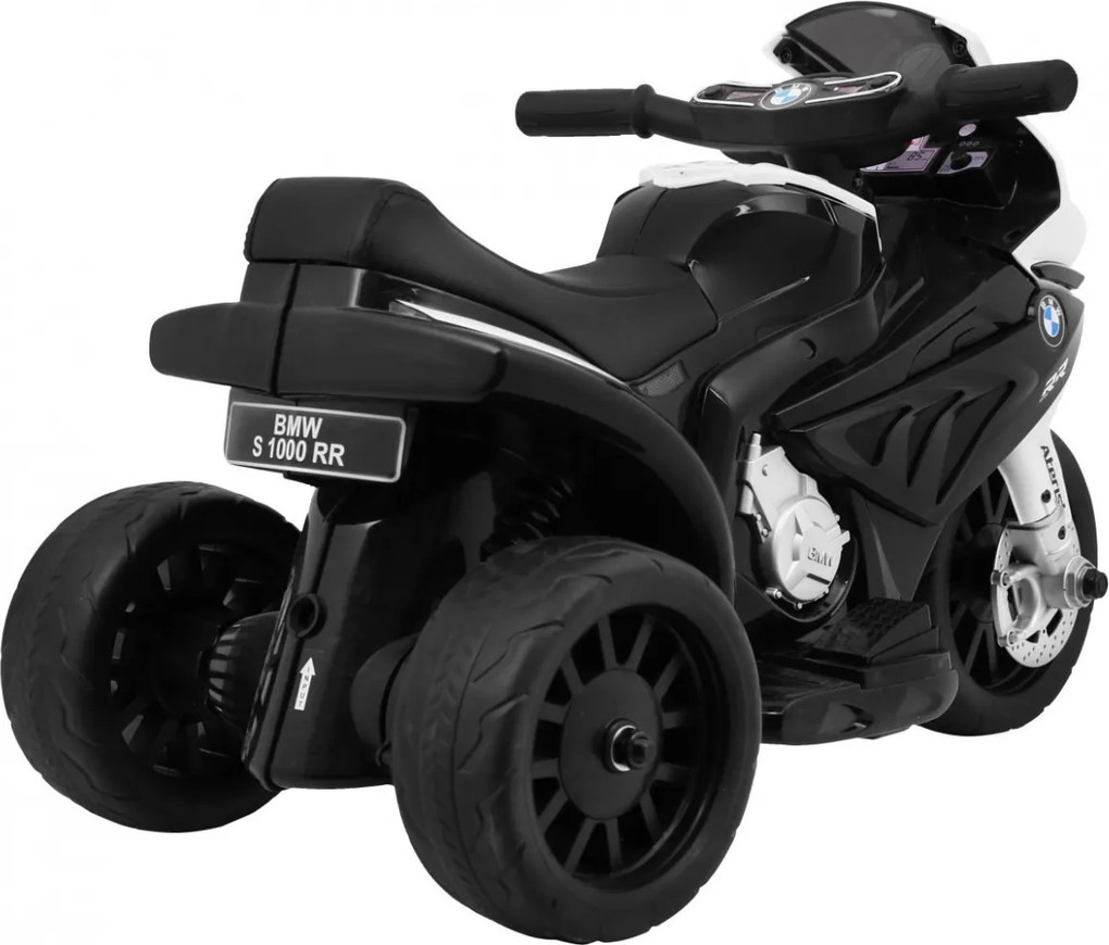 Ramiz BMW S1000 RR Mini dětská motorka na baterie černá + 3 kolečka + zvuky + LED