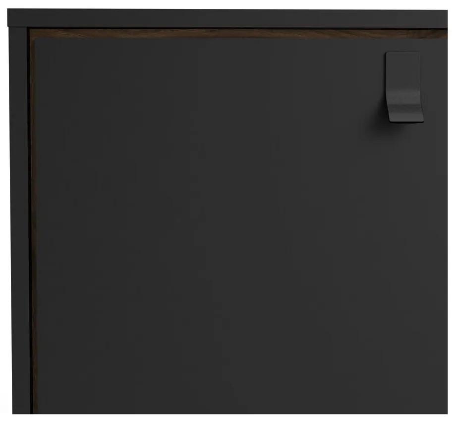 Černá komoda Tvilum Ry, 150 x 72 cm