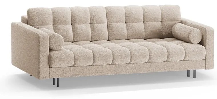 Béžová rozkládací/s úložným prostorem pohovka z textilie bouclé 222 cm Bali – Cosmopolitan Design