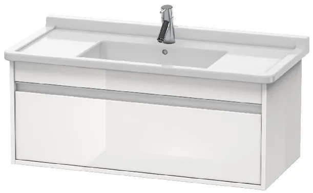 Duravit Ketho - Umyvadlová skříňka 41x100x46 cm, 1 zásuvka, lesklá bílá KT666502222