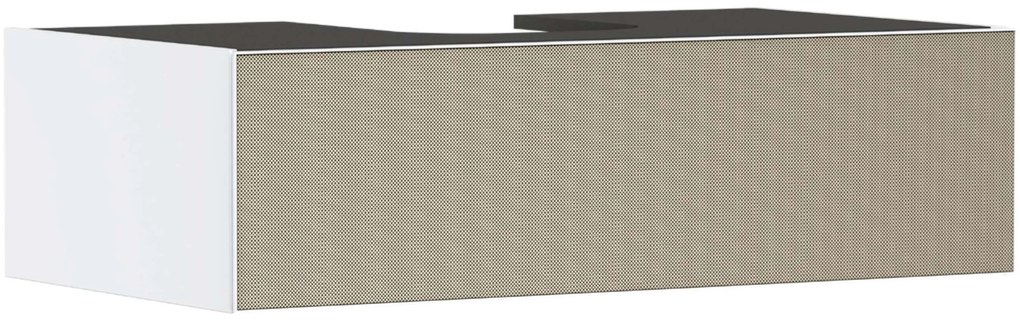 Hansgrohe Xevolos E - Umyvadlová skříňka, 28x98x55 cm, 1 zásuvka, matná bílá/strukturovaný bronz 54313390