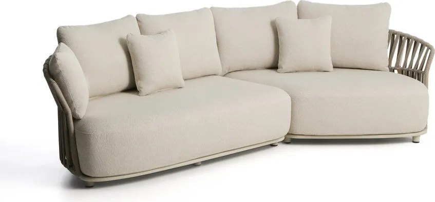 Béžová/taupe čalouněná zahradní pohovka Osani – Kave Home